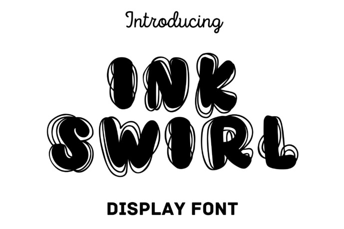 Ink Swirl Font - Free Font