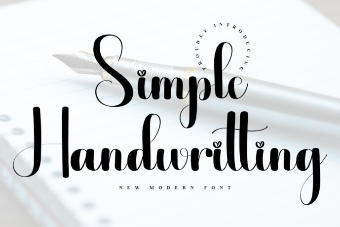 Simple Handwritting Font - Free Font