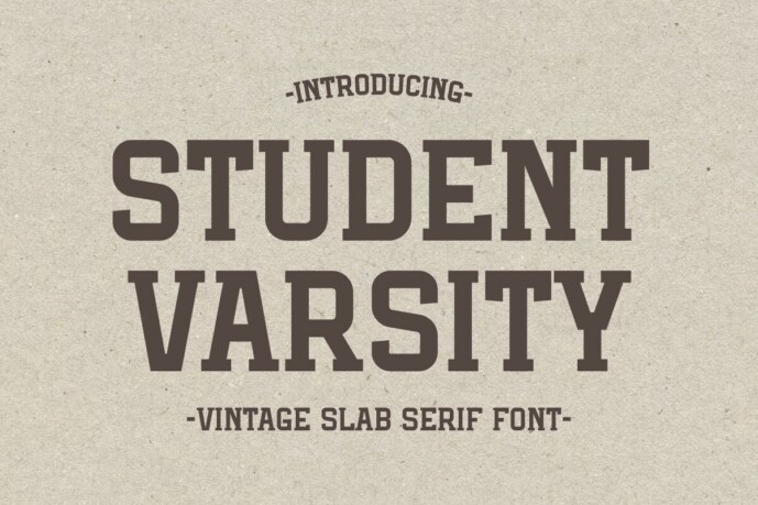 Student Varsity Font - Free Font