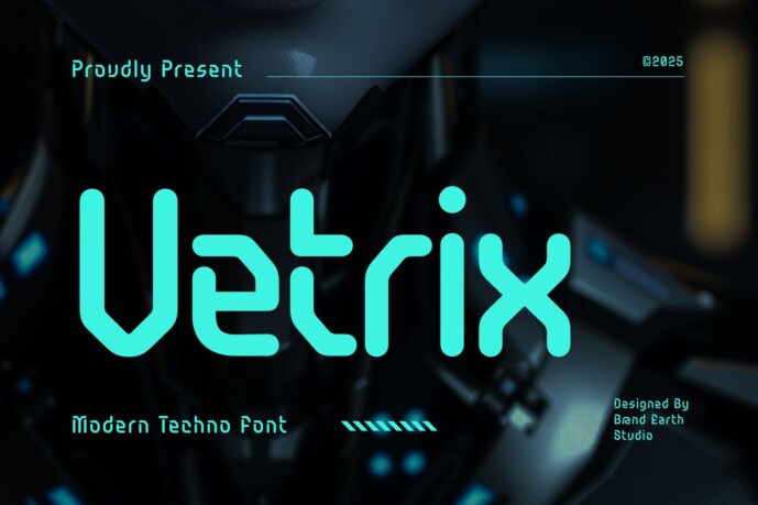 Vetrix Modern Techno Font - Free Font
