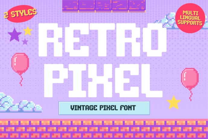 Retro Pixel Font - Free Font