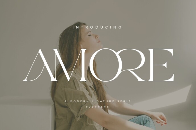 Amore Ligature Serif Font - Free Font