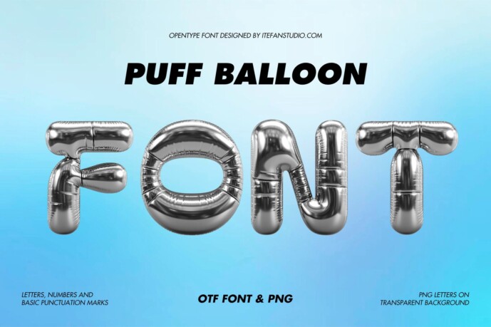 Puff Balloon Font - Free Font