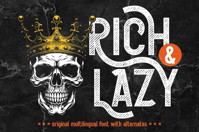 Rich And Lazy Punk Font - Free Font