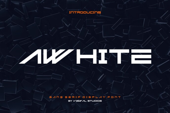 Awhite Font - Free Font