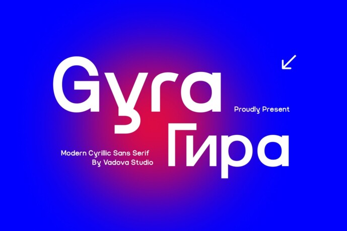Gyra Modern Cyrillic Font Free Font