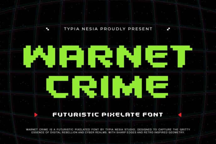 Warnet Crime Font - Free Font