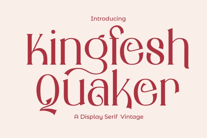 Kingfesh Quaker Font - Free Font