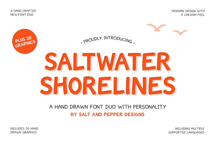 Saltwater Shorelines Font - Free Font