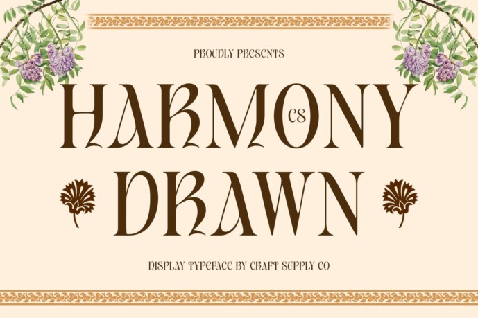 Harmony Drawn Font - Free Font