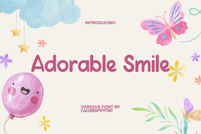 Adorable Smile Font - Free Font