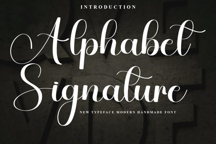 Alphabet Signature Font - Free Font