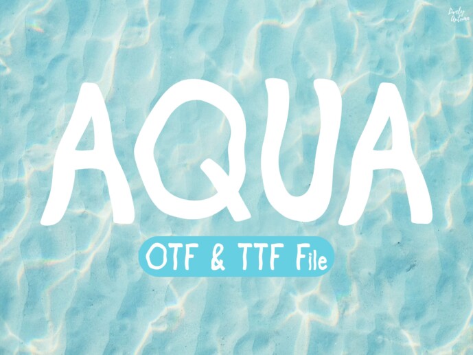 Aqua Font - Free Font