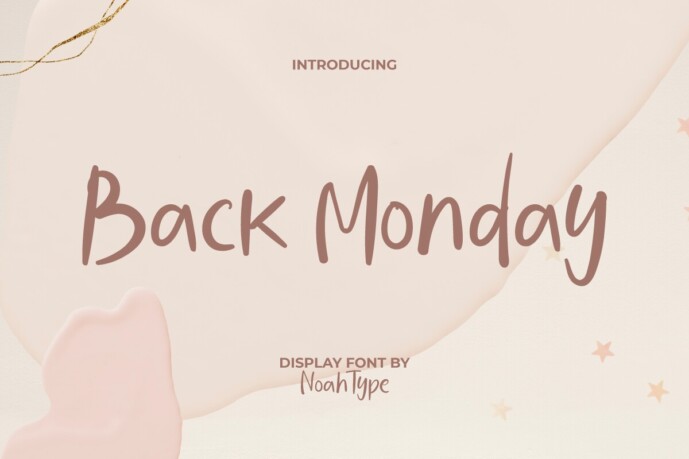 Back Monday Font - Free Font
