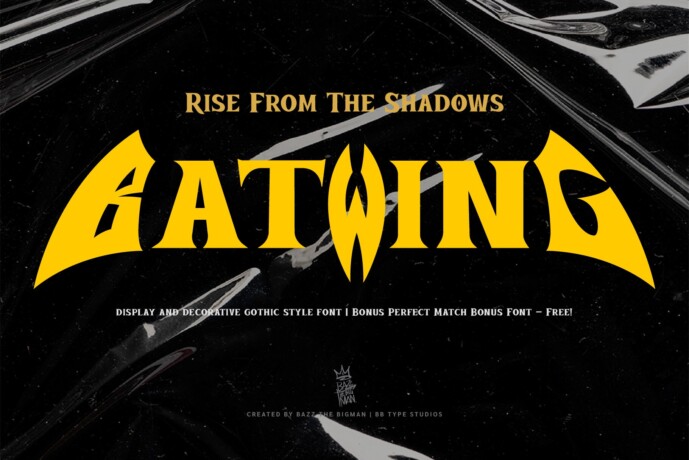 Bat Wing Font - Free Font
