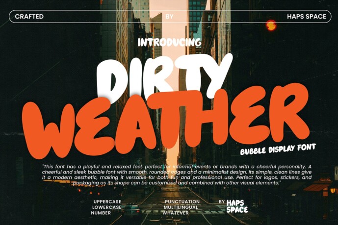Dirty Weather Font - Free Font
