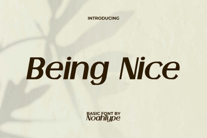 Being Nice Font - Free Font