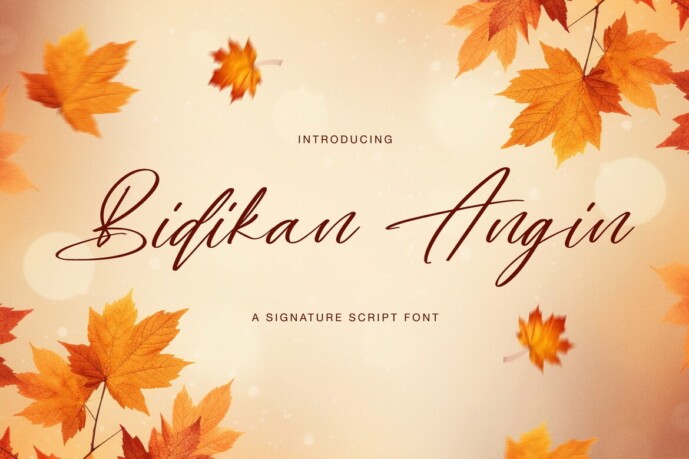 Bidikan Angin Font - Free Font