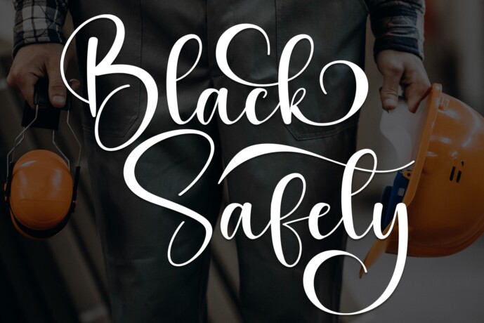 Black Safety Font - Free Font