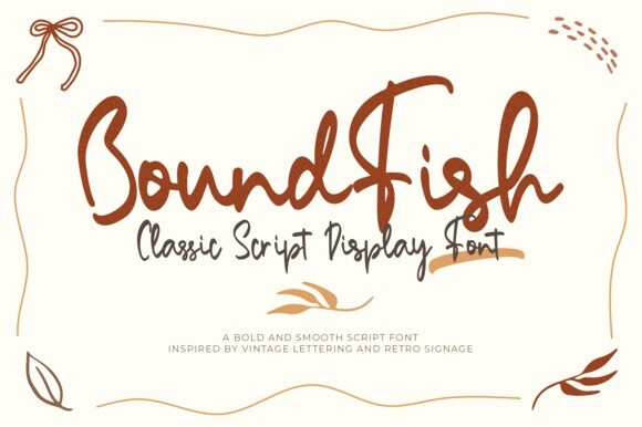 Bound Fish Font - Free Font