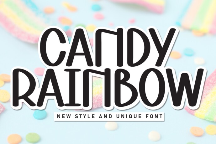 Candy Rainbow Font - Free Font