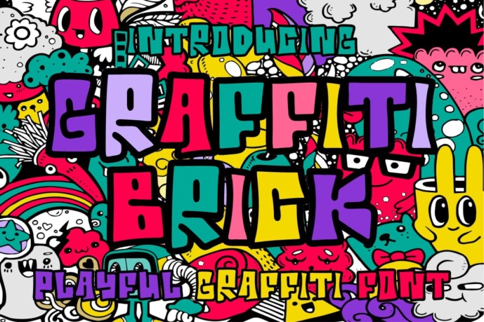 Graffiti Brick - Graffiti Font - Free Font