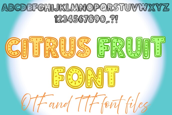 Citrus Fruit Font - Free Font