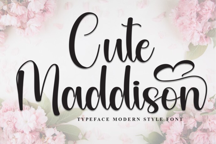 Cute Maddison Font - Free Font