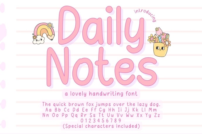 Daily Notes Font - Free Font