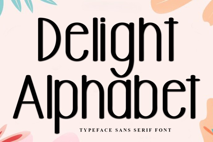 Delight Alphabet Font - Free Font