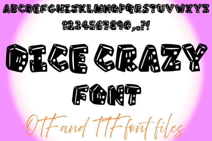 Dice Crazy Font - Free Font