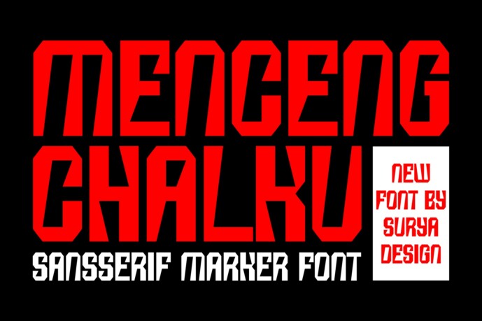Menceng Chalku Font - Free Font