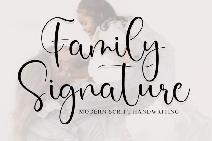 Family Signature Font - Free Font