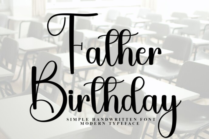 Father Birthday Font - Free Font