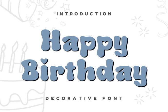 Happy Birthday Font - Free Font