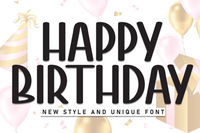 Happy Birthday Font - Free Font