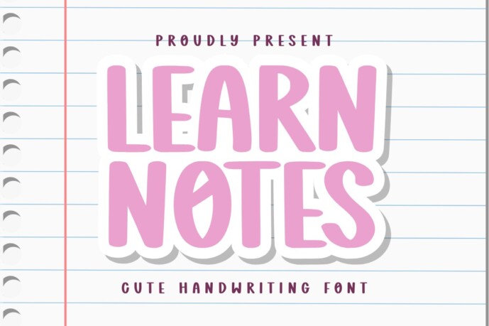 Learn Notes Font - Free Font