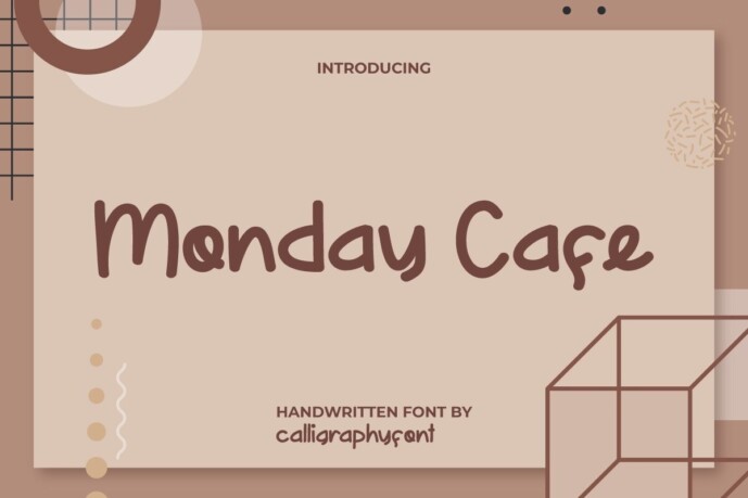 Monday Cafe Font - Free Font