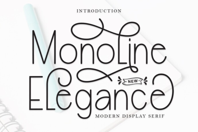 Monoline Elegance Font - Free Font