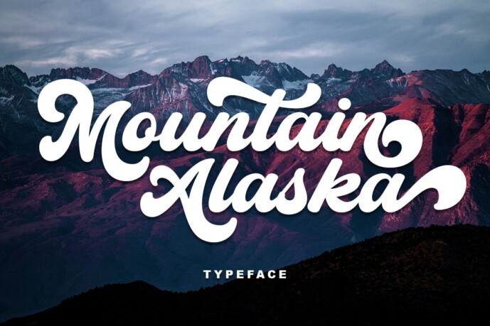 Mountain Alaska Font - Free Font