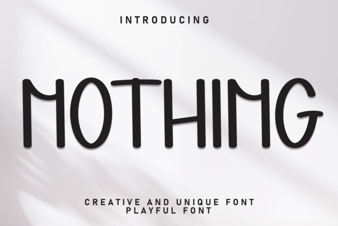 Nothing Font - Free Font