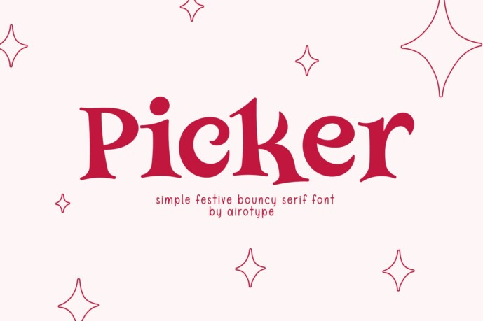 Picker Font - Free Font