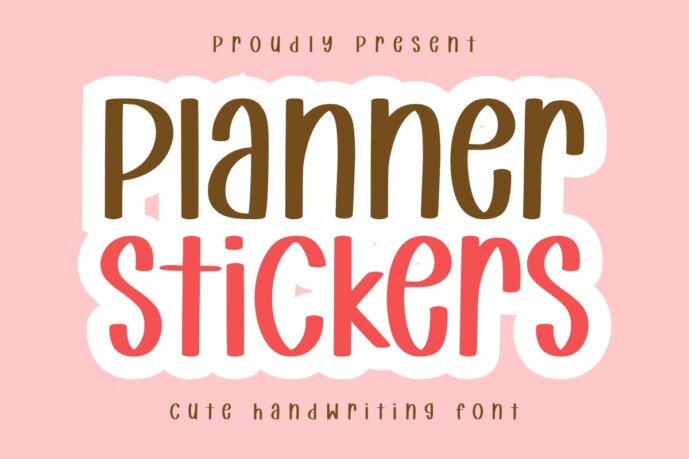 Planner Stickers Font - Free Font