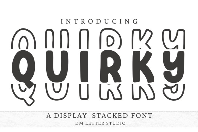 Quirky Stacked Font - Free Font