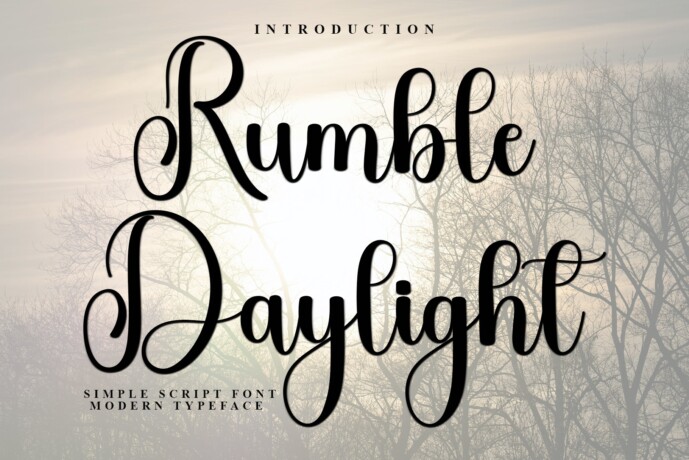 Rumble Daylight Font - Free Font