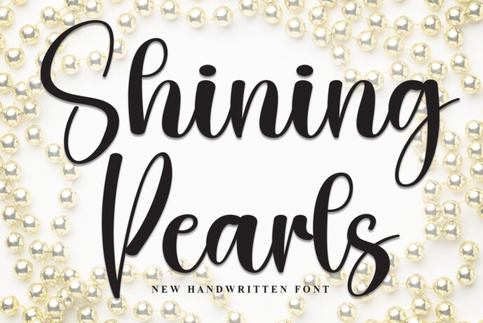 Shining Pearls Font - Free Font