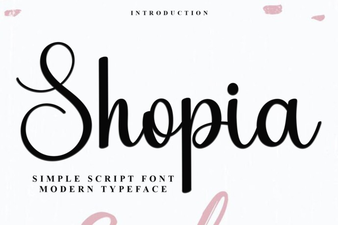 Shopia Font - Free Font