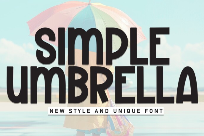 Simple Umbrella Font - Free Font