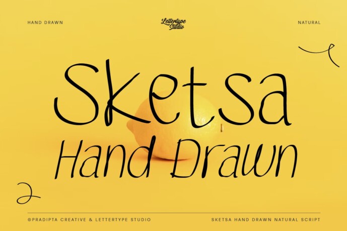 Sketsa Hand Font - Free Font