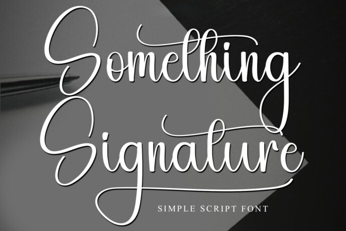 Something Signature Font - Free Font